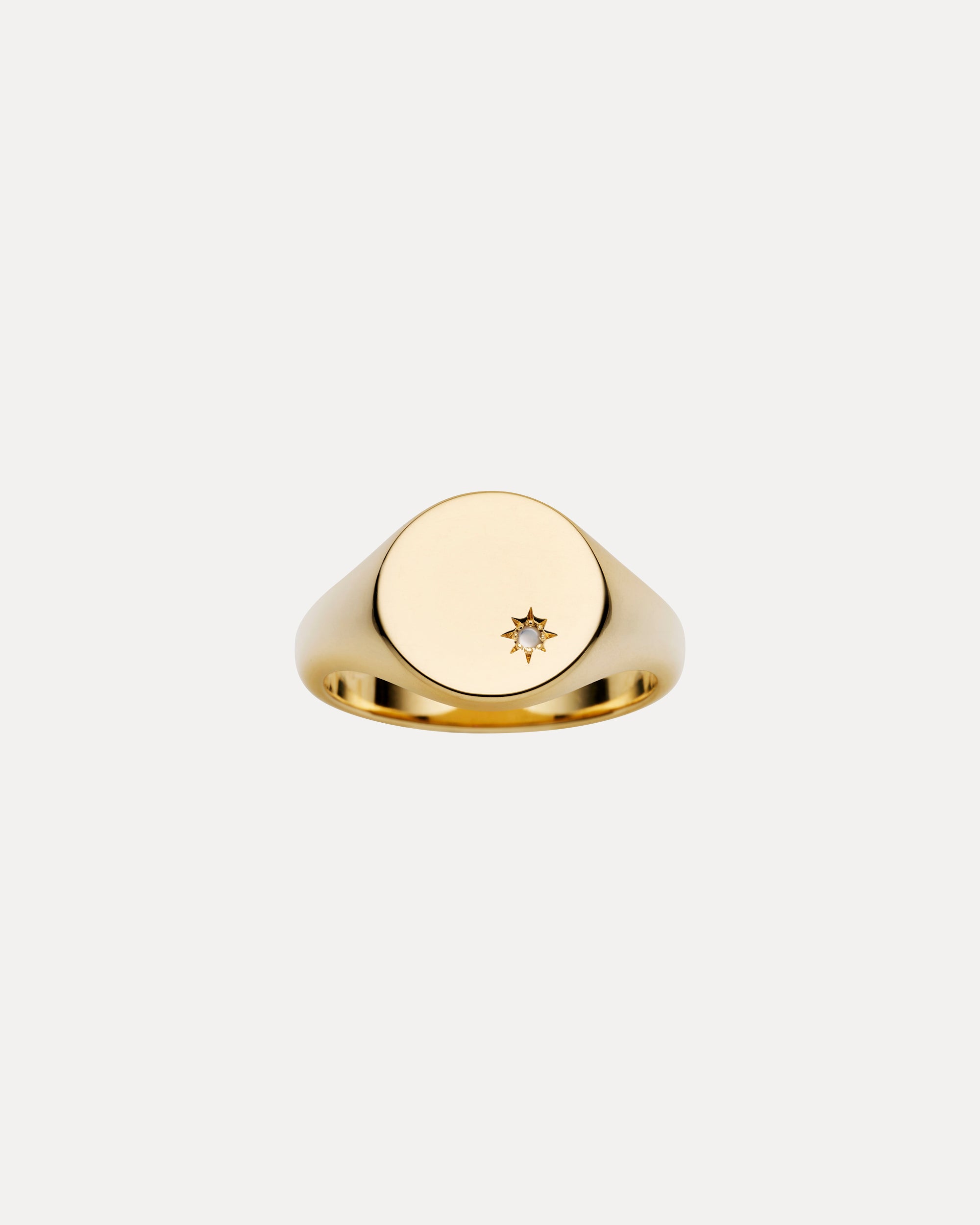 9CT MOTHER OF PEARL FORTUNA SIGNET RING | JAN LOGAN – Jan Logan