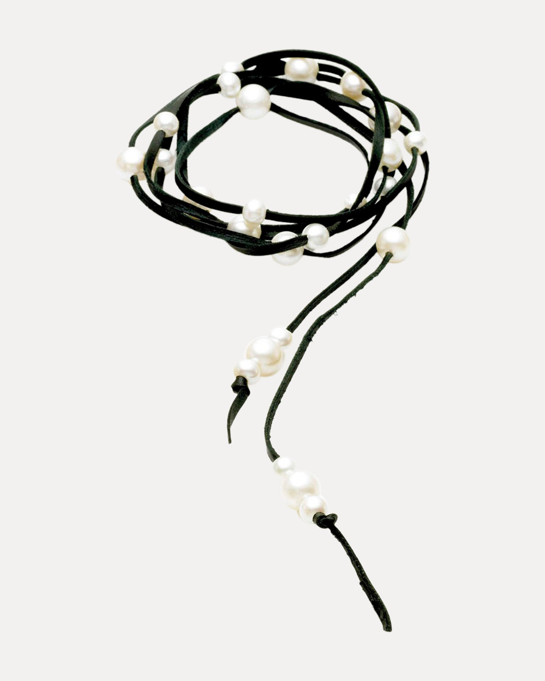 PEARL & LEATHER MIMI NECKLACE | JAN LOGAN – Jan Logan