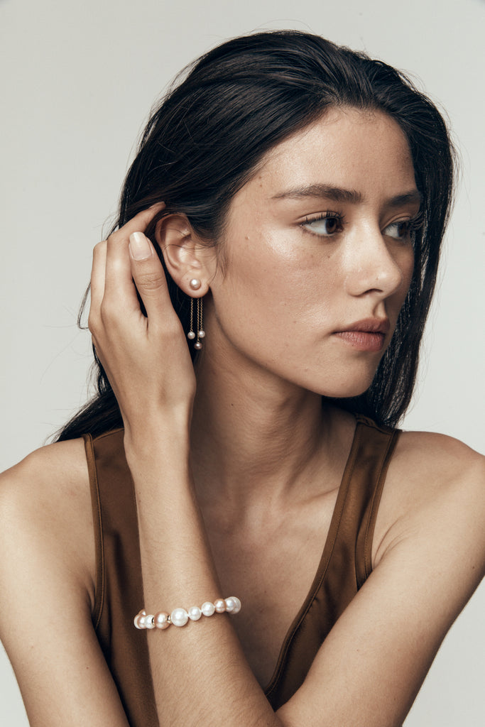 9CT PINK & WHITE PEARL PARADISE CIRCUS TRIPLE EARRINGS – Jan Logan