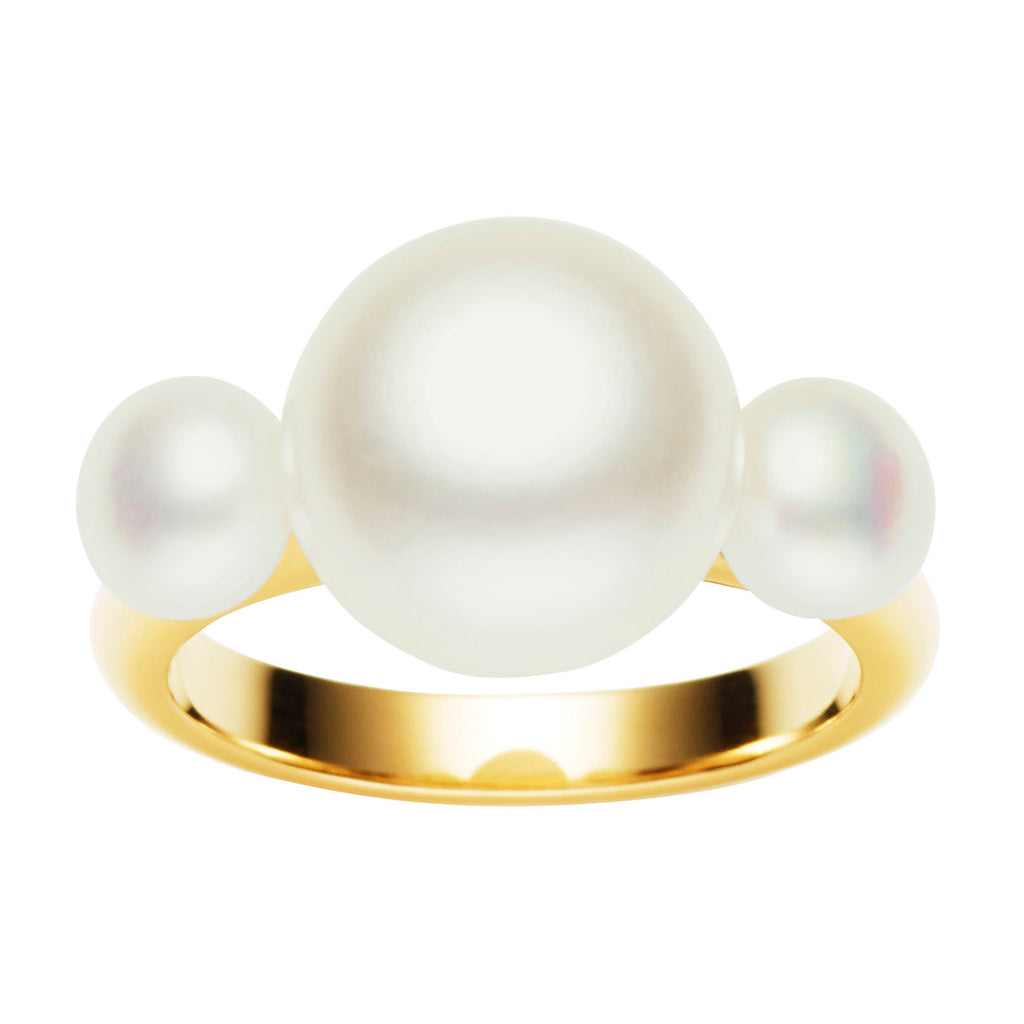 9CT TRIPLE PEARL RING |Jan Logan Fine Jewellery